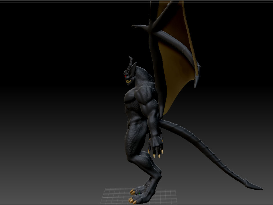 3d bat demon model