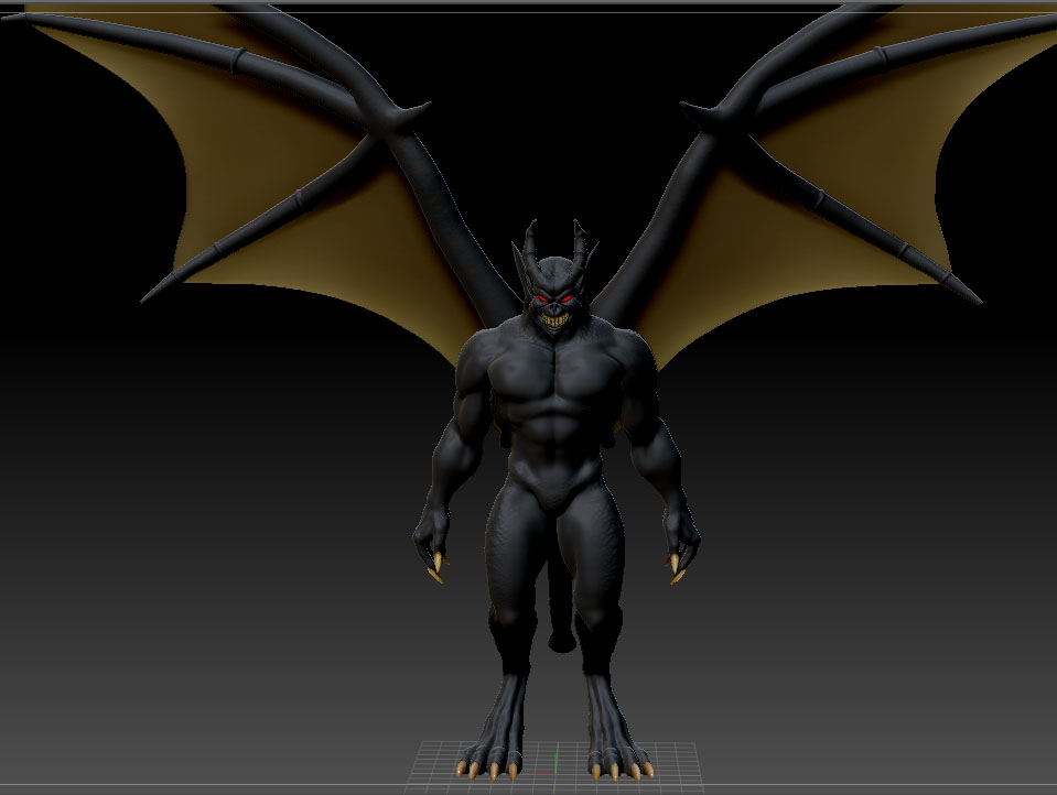 3d bat demon model
