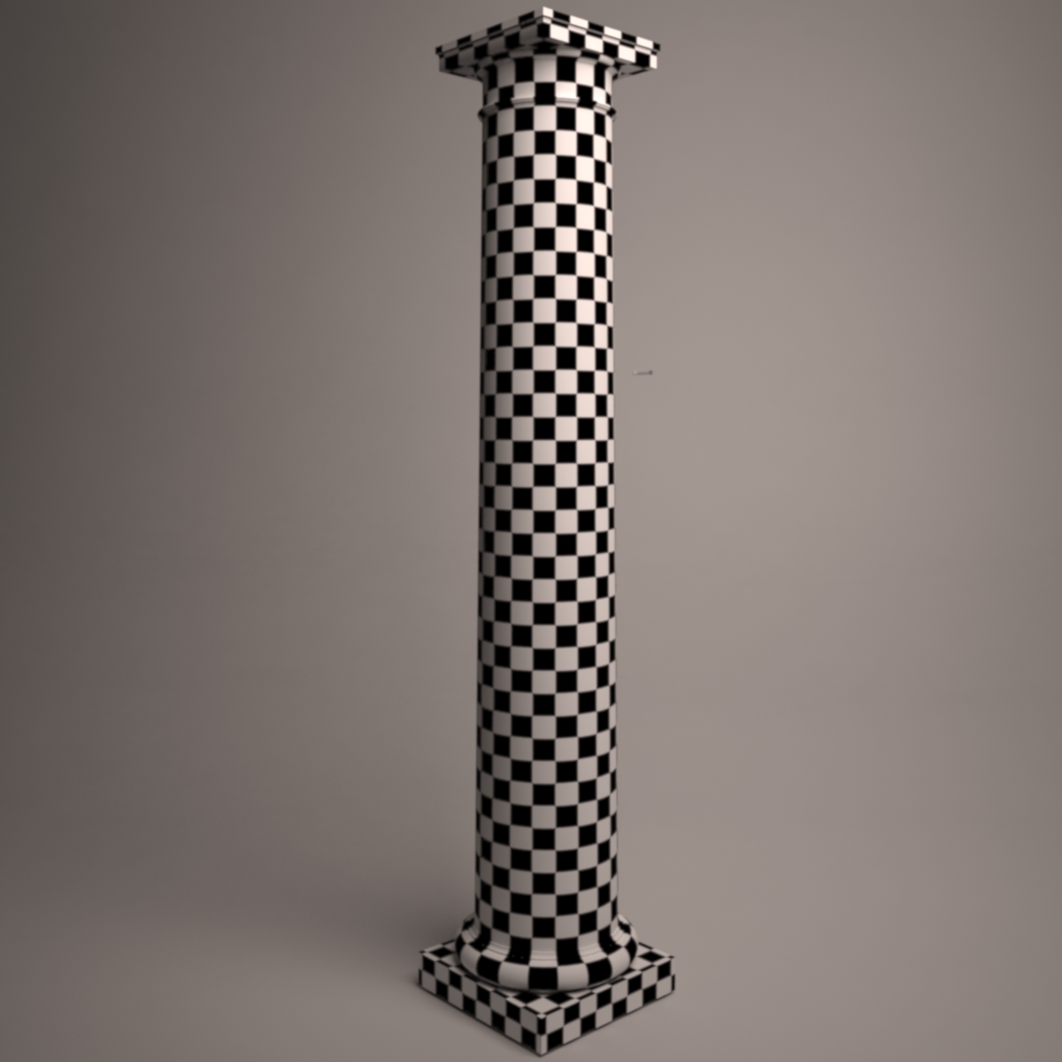 ancient roman tuscan column 3d model