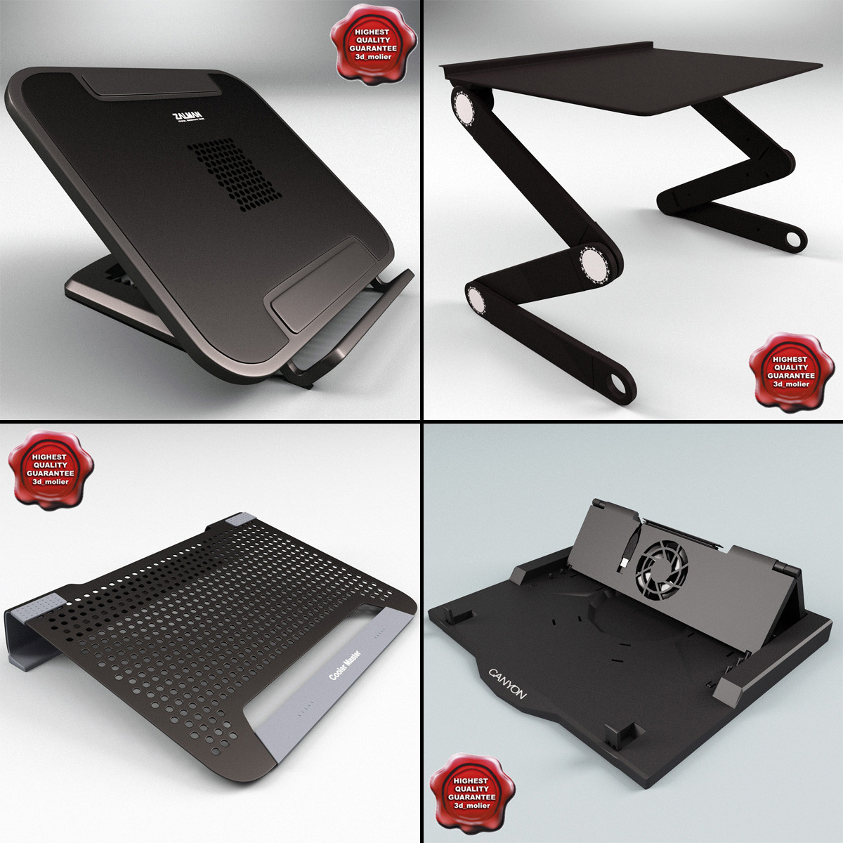 3d laptop stands