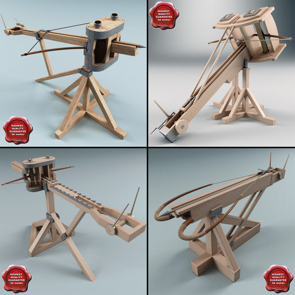 medieval ancient roman ballista 3d 3ds
