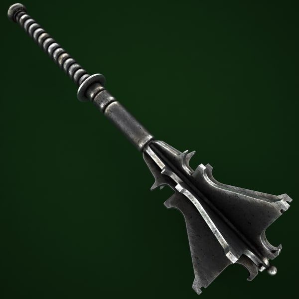 3d medieval maces v1