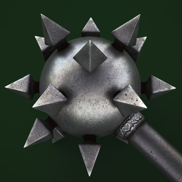 3d medieval maces v1