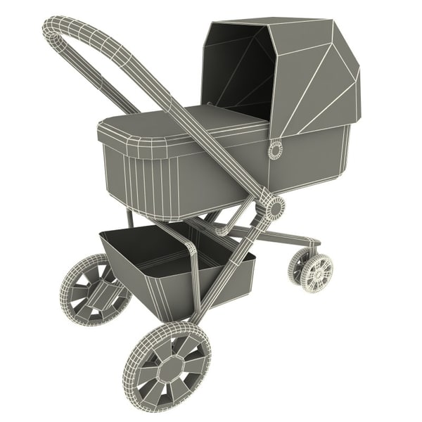 3d model baby prams
