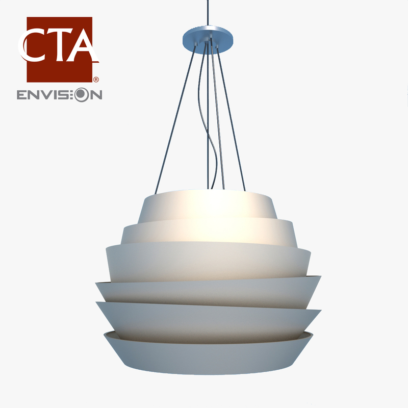 3d model modern ceiling light fixture