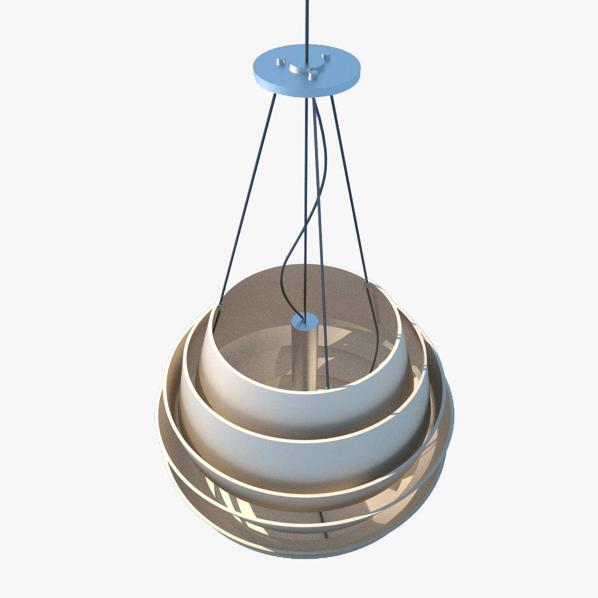 3d model modern ceiling light fixture