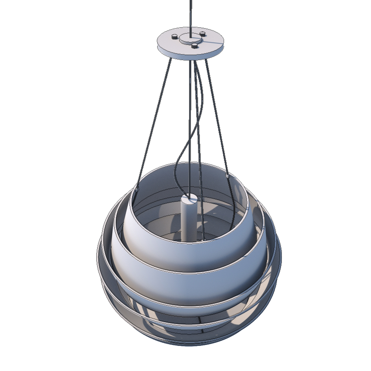 3d model modern ceiling light fixture