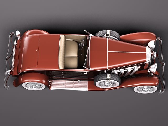 3d duesenberg sj roadster luxury