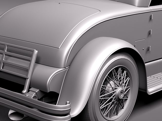 3d duesenberg sj roadster luxury