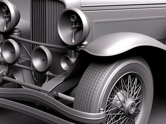 3d duesenberg sj roadster luxury