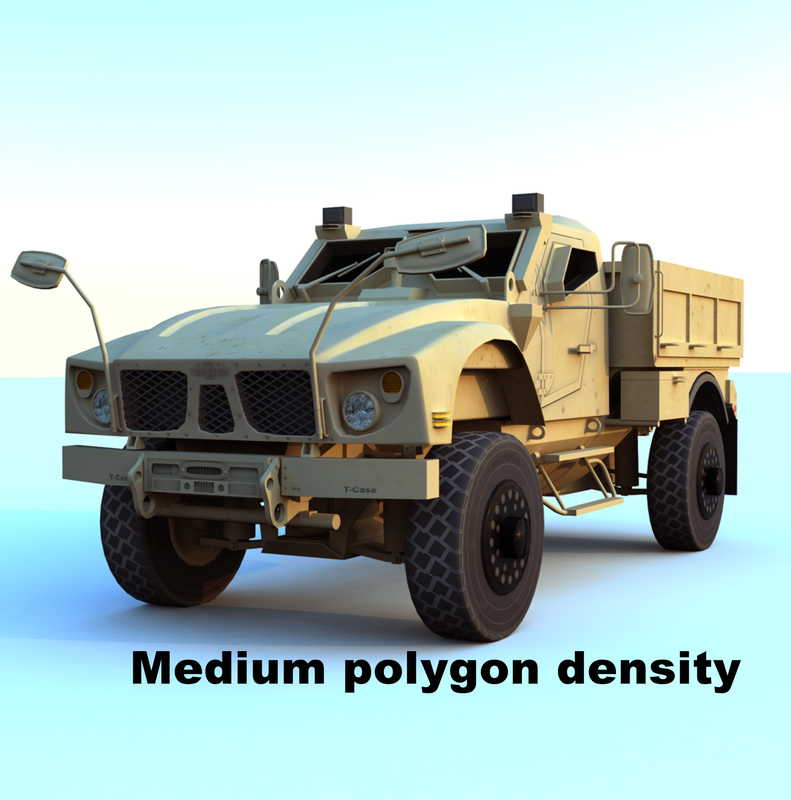 3d model m-atv cargo vehicle