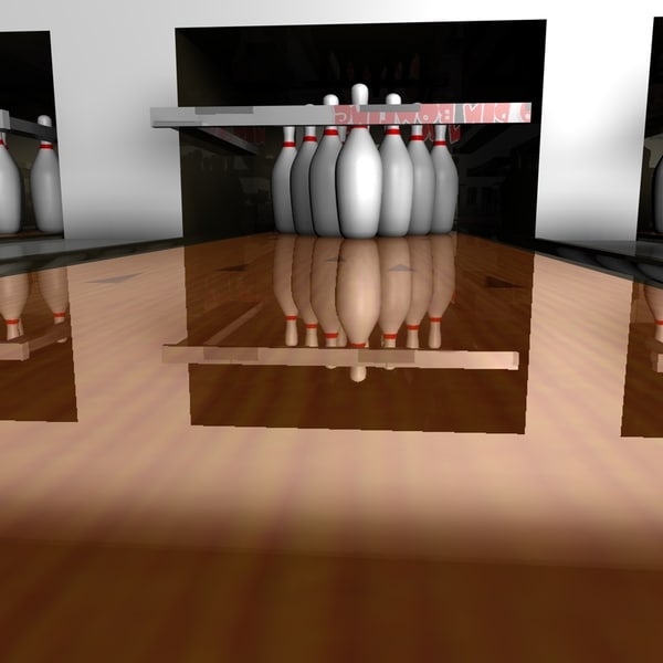 3d bowling alley model