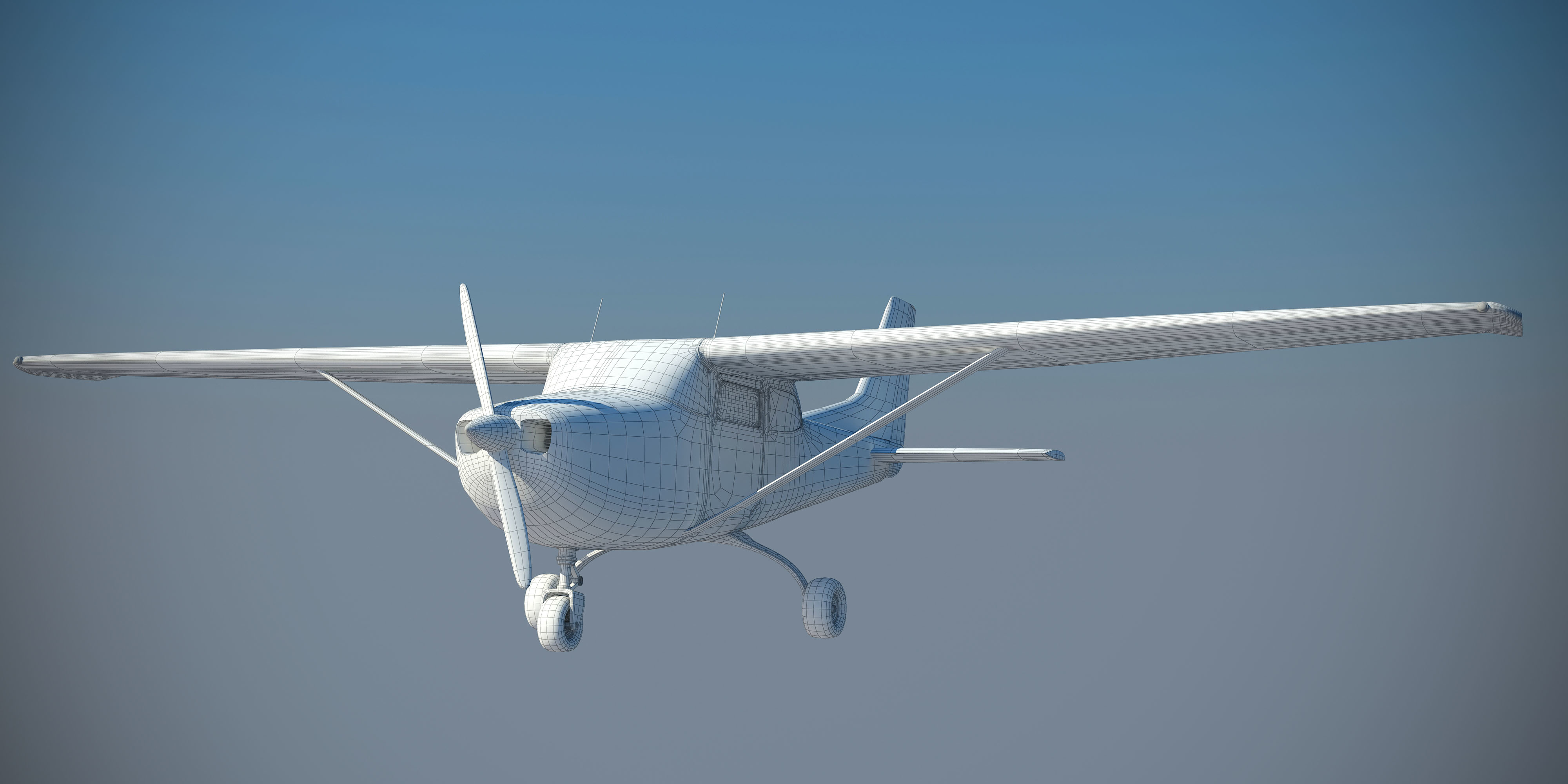 cessna 172 3d model