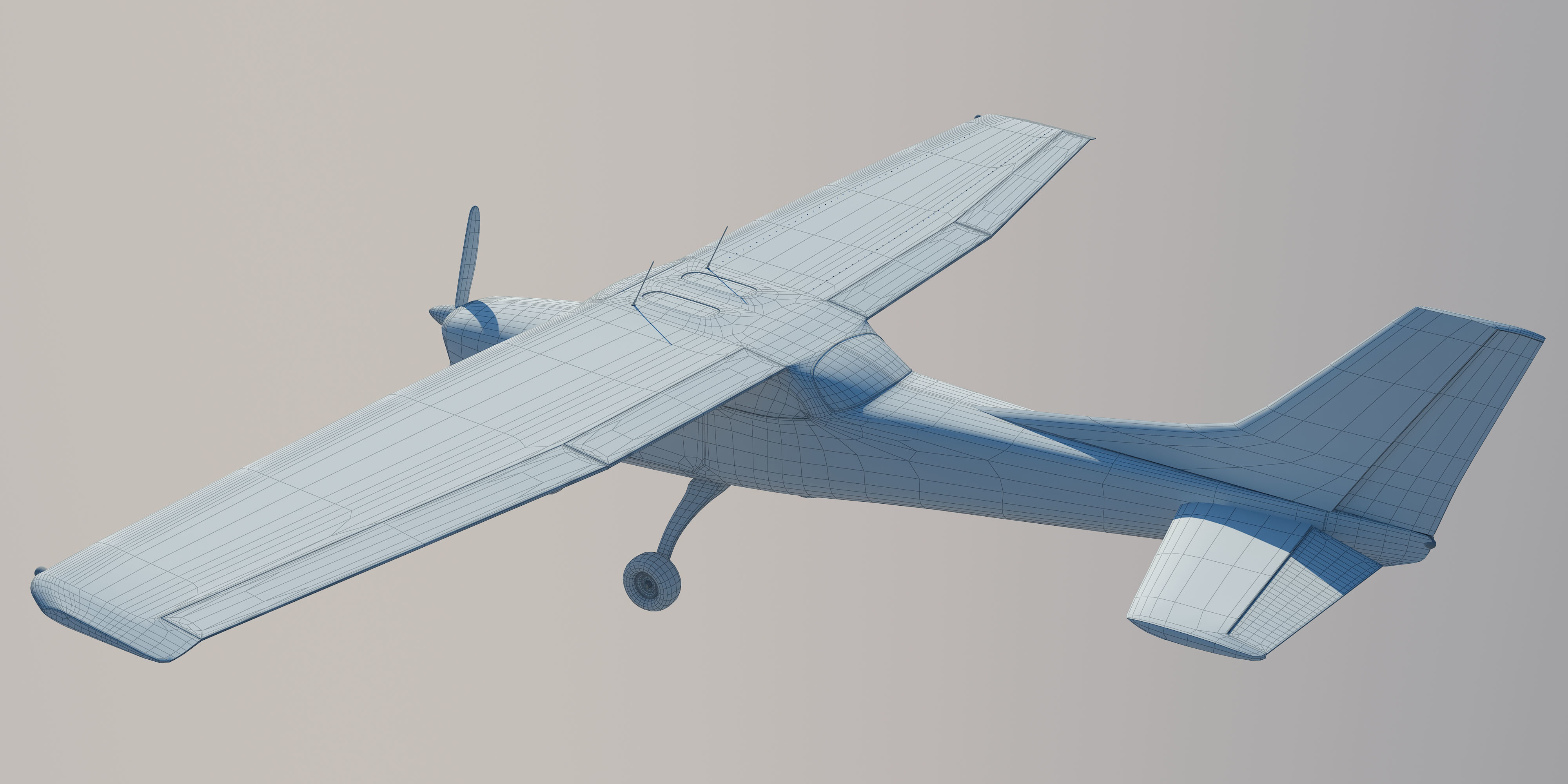 cessna 172 3d model