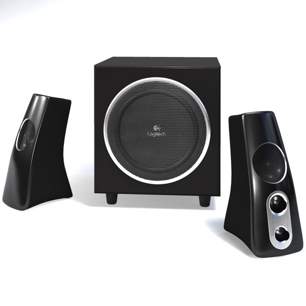 3d model logitech speakers z532