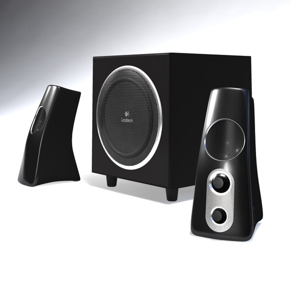 3d model logitech speakers z532