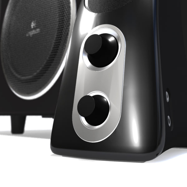 3d model logitech speakers z532