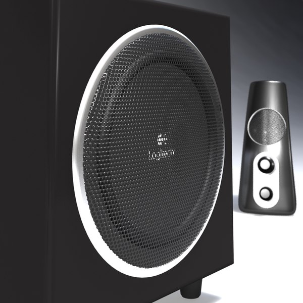 3d model logitech speakers z532