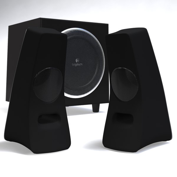 3d model logitech speakers z532