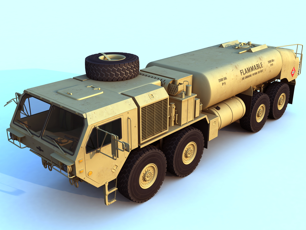 hemtt army trucks 3d model