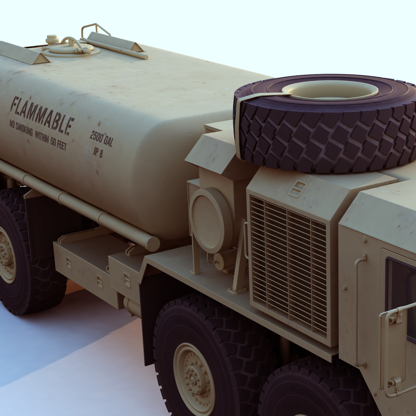 hemtt army trucks 3d model