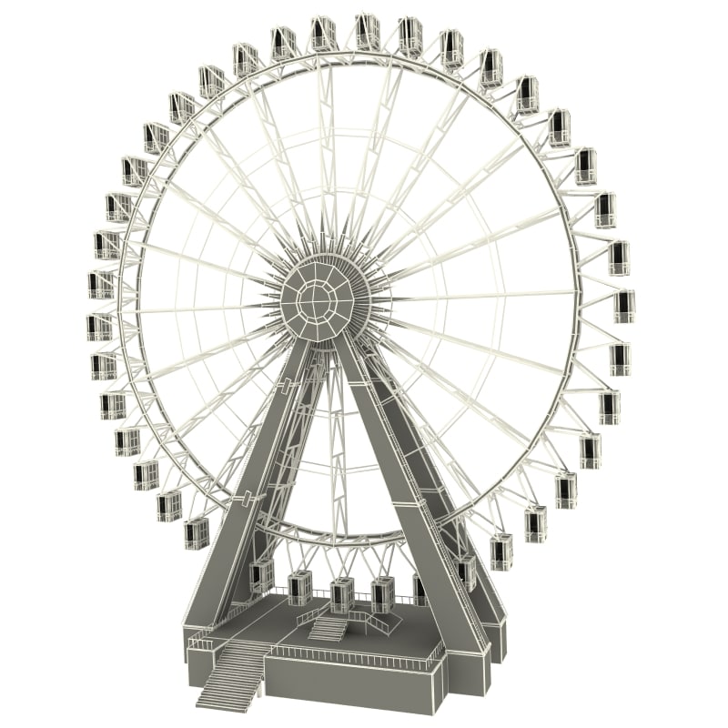 3ds max ferris wheels