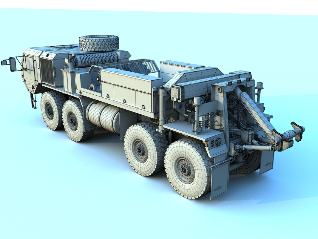 hemtt army trucks 3d model
