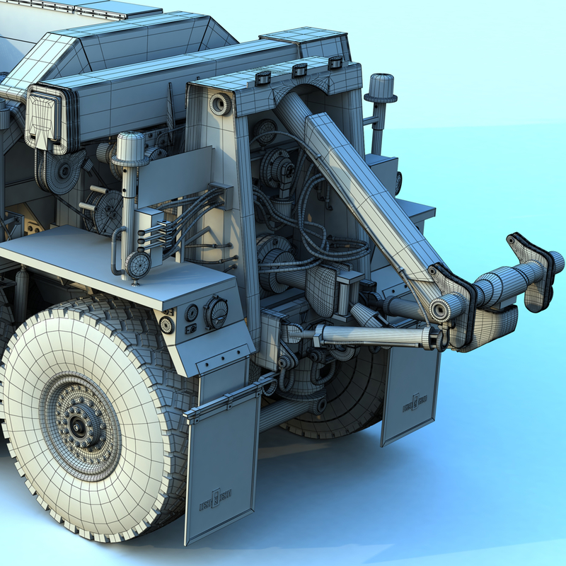 hemtt army trucks 3d model