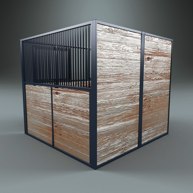3d portable horse corral model