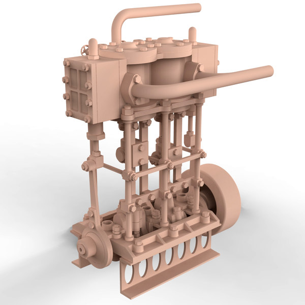 navy style launch engine 3d obj