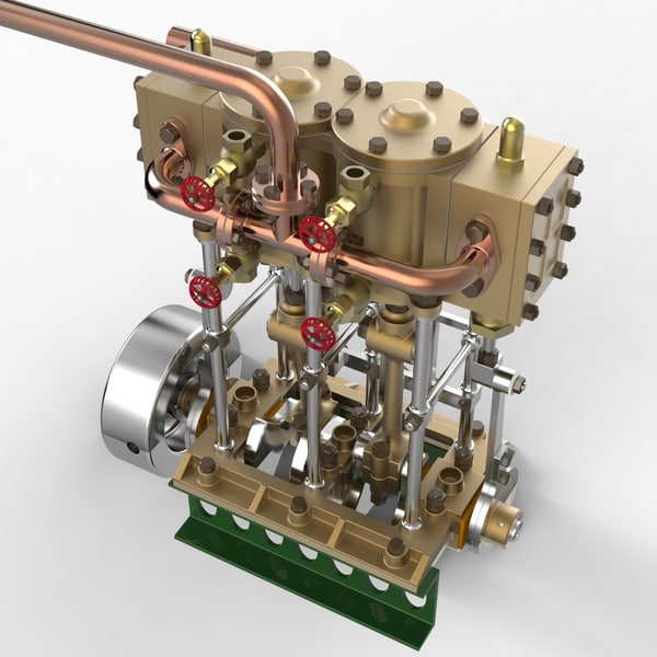 navy style launch engine 3d obj