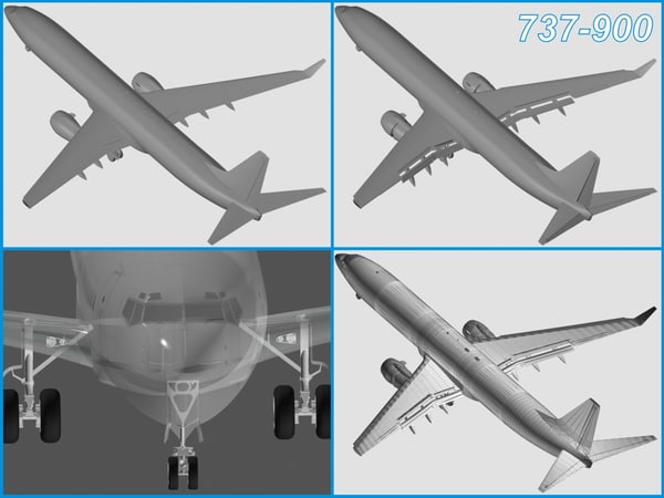 boeing 737 generation 3d model