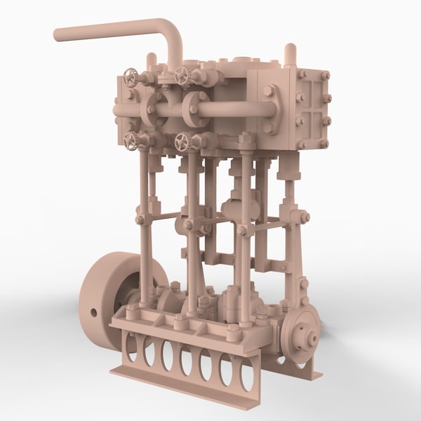 navy style launch engine 3d obj