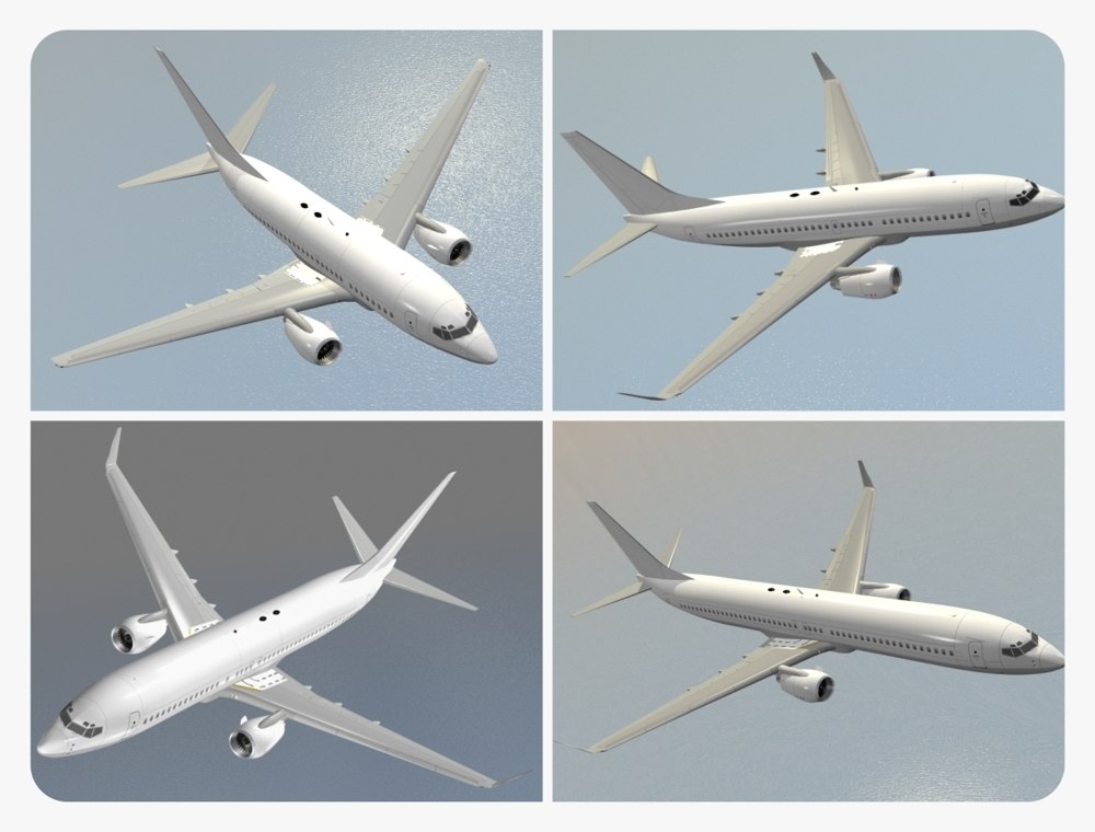 modelo 3d Boeing 737 Next Generation Collection - TurboSquid 686808