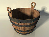 maya barrels bucket open