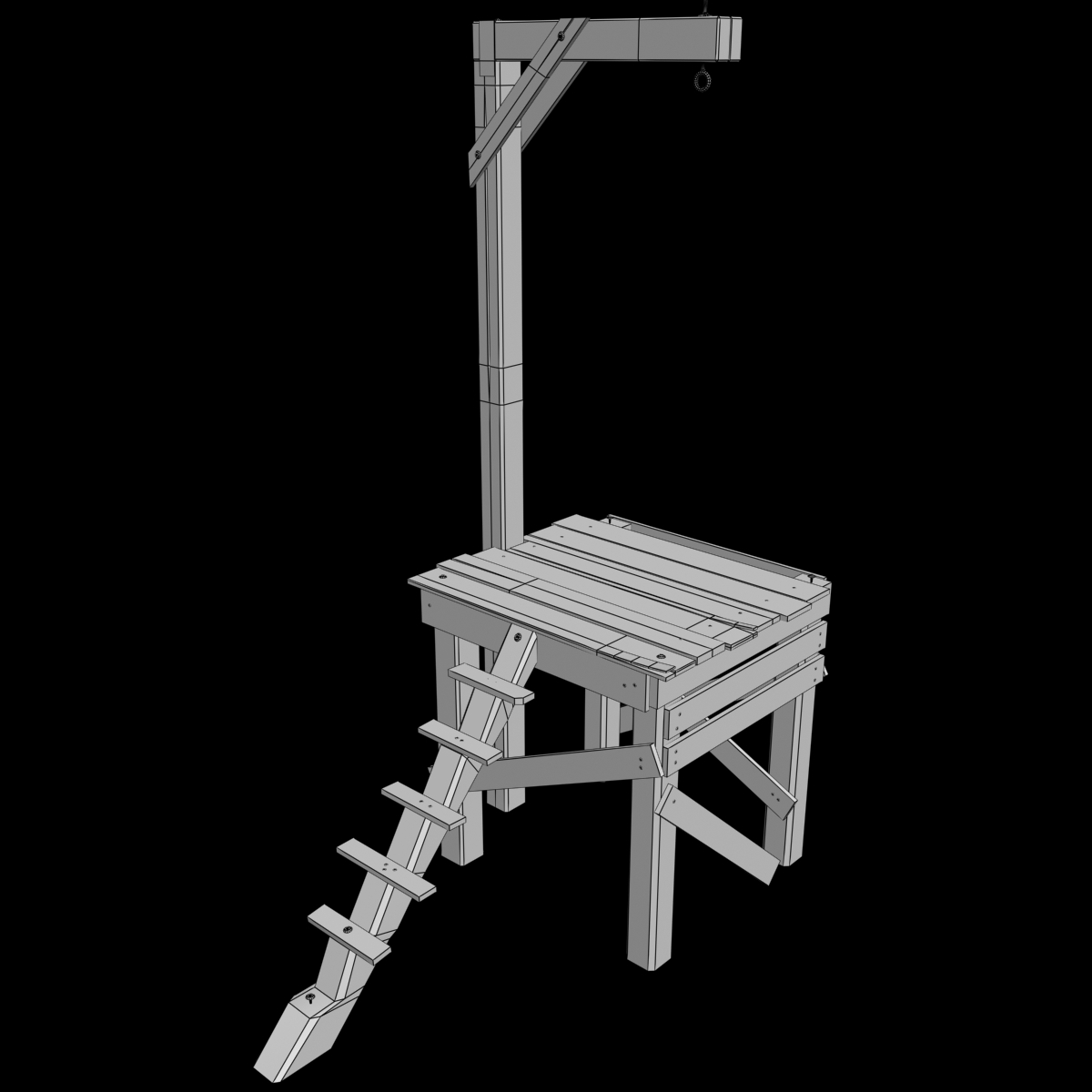 gallows 3d model