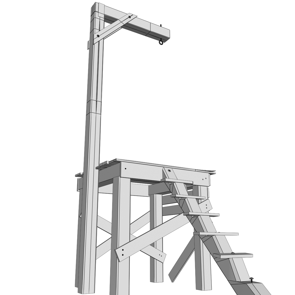 gallows 3d model