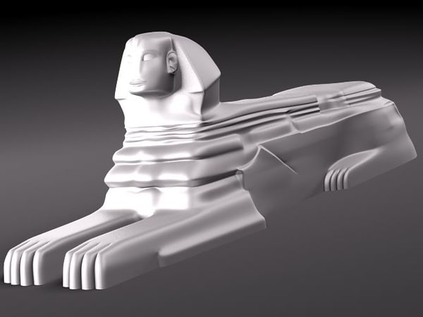 3d model sphinx landmark