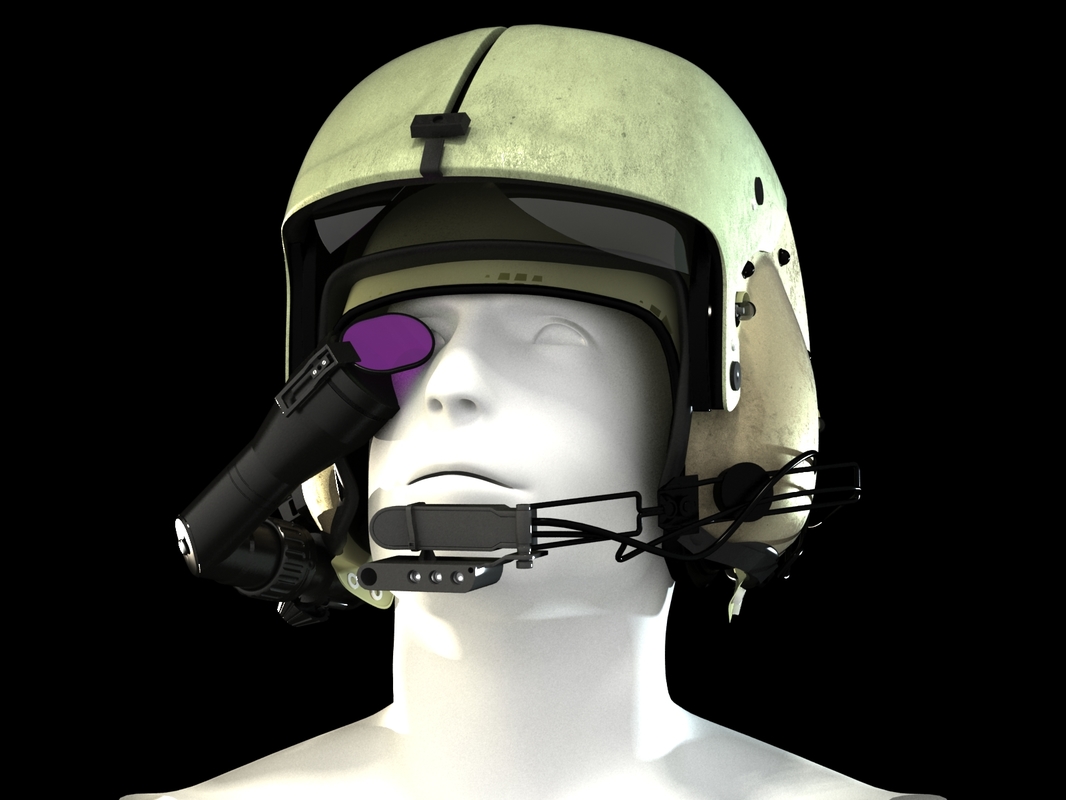 3ds apache ah-64 pilot helmet