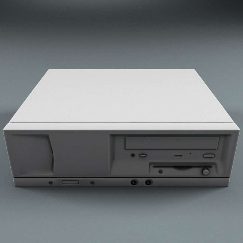 computer tower v2 3d max