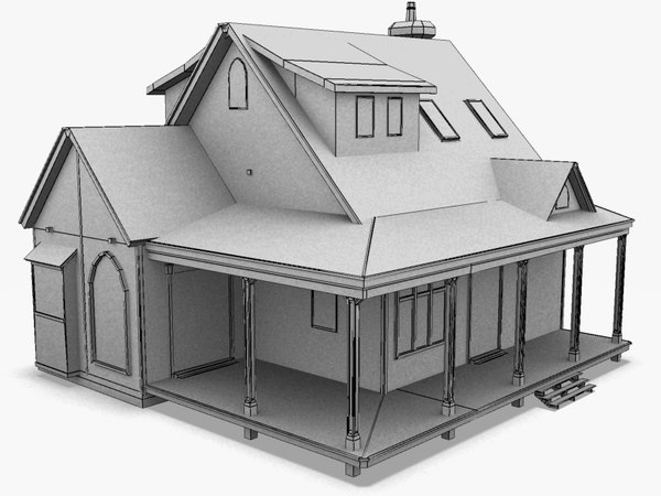 3d cottage houses