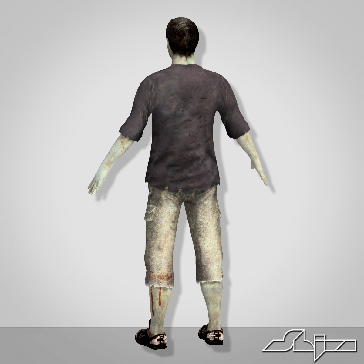 3d model zombies pack 1