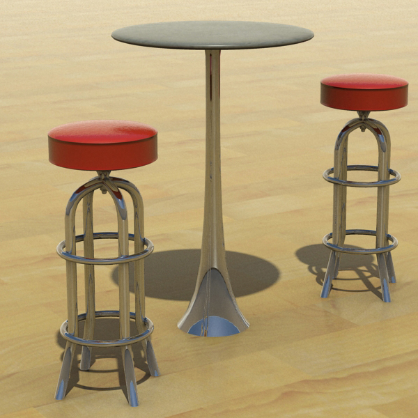 Free Cafe Table 3D Models for Download | TurboSquid