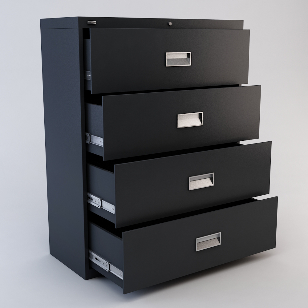 drawer file cabinet 3d model