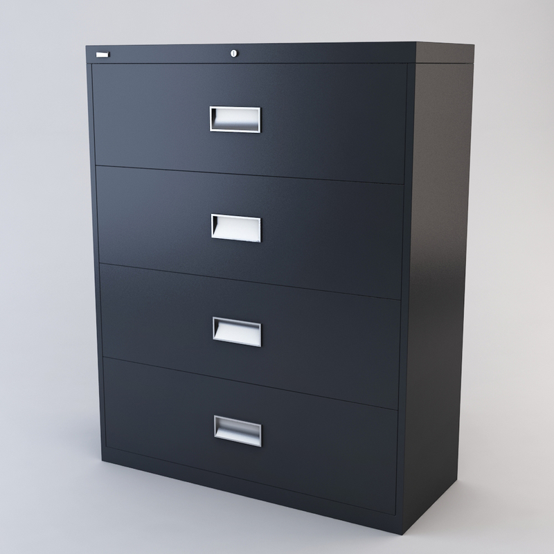 drawer file cabinet 3d model