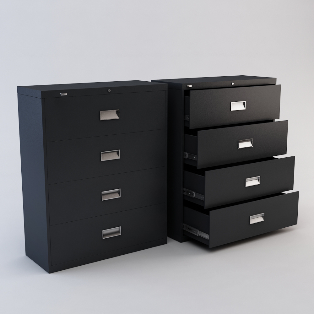 drawer file cabinet 3d model