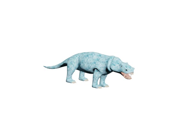 deuterosaurus dinosaur reptile 3d model