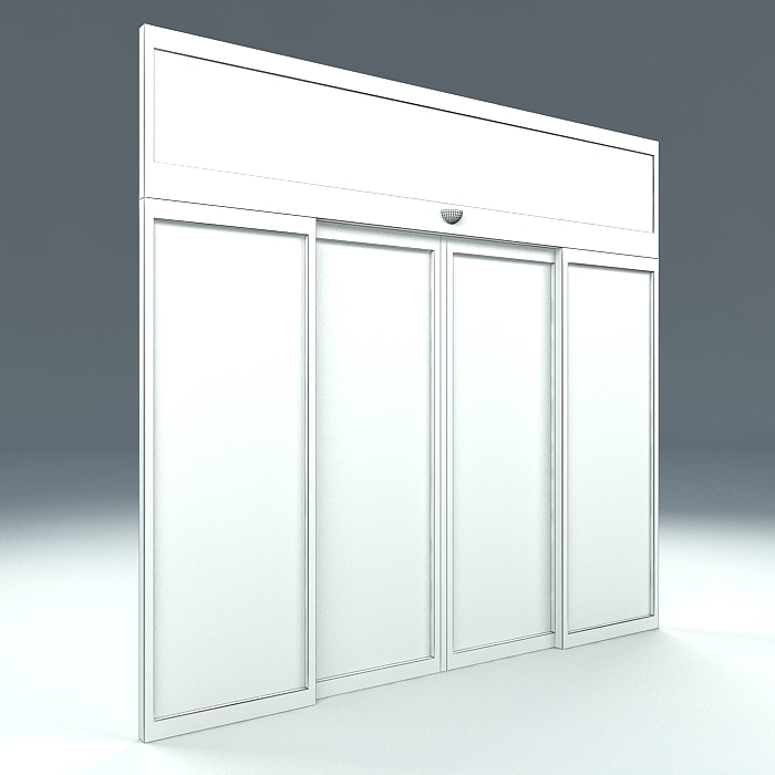 free door sliding automatic 3d model