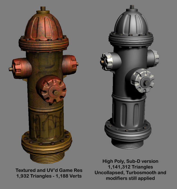 3dsmax hydrant prop