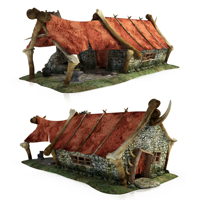 orc blacksmith fantasy building 3d 3ds